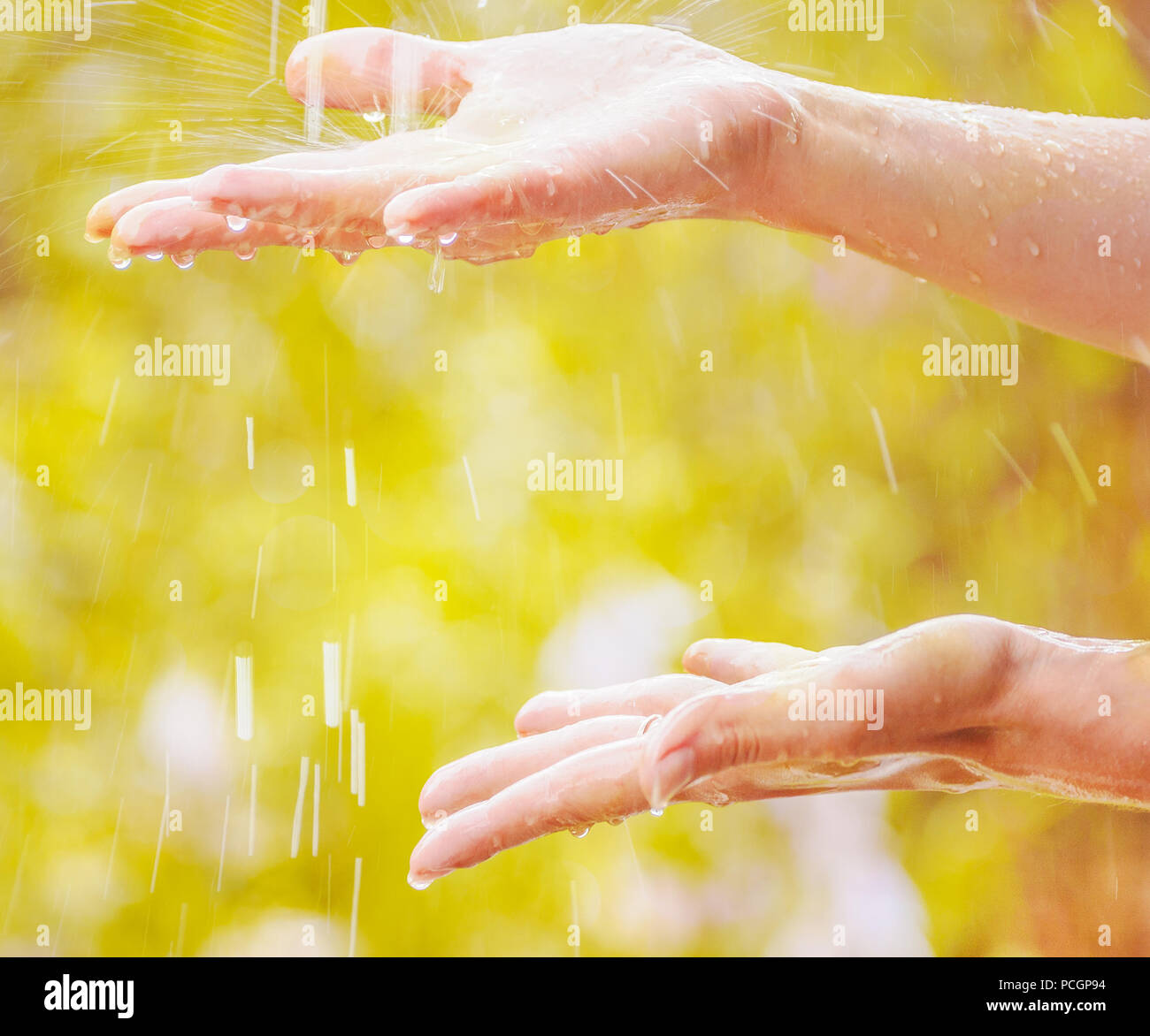 Hand water reach hi-res stock photography and images - Alamy