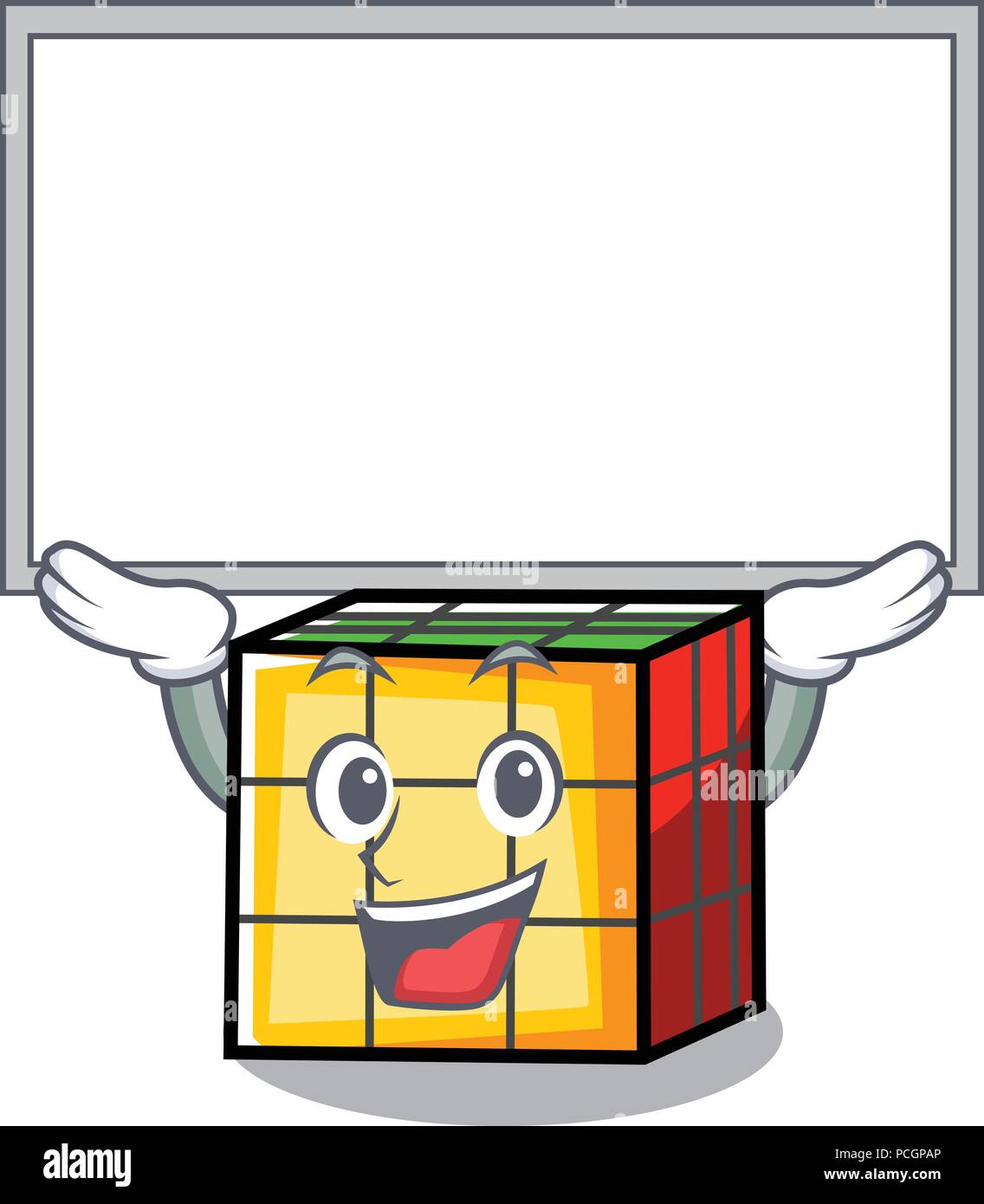 Up board rubik cube character cartoon Stock Vector Image & Art - Alamy