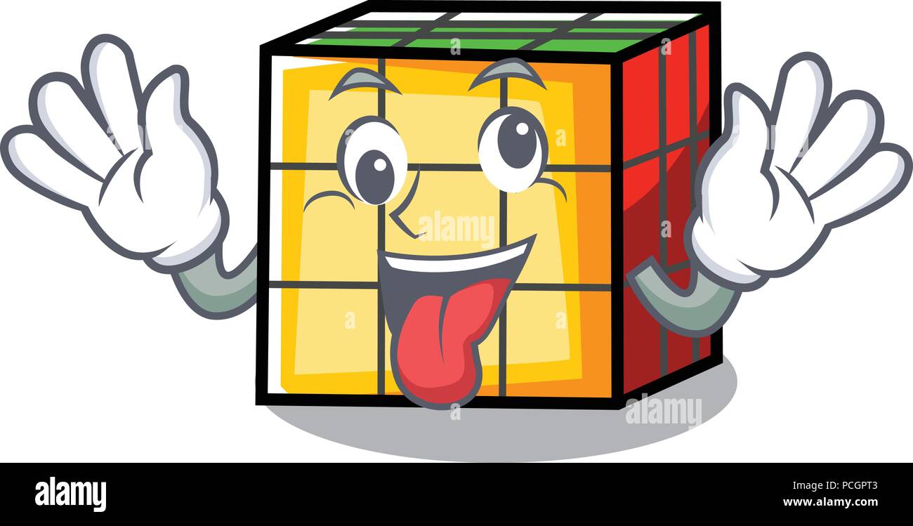 Crazy rubik cube mascot cartoon Stock Vector Image & Art - Alamy