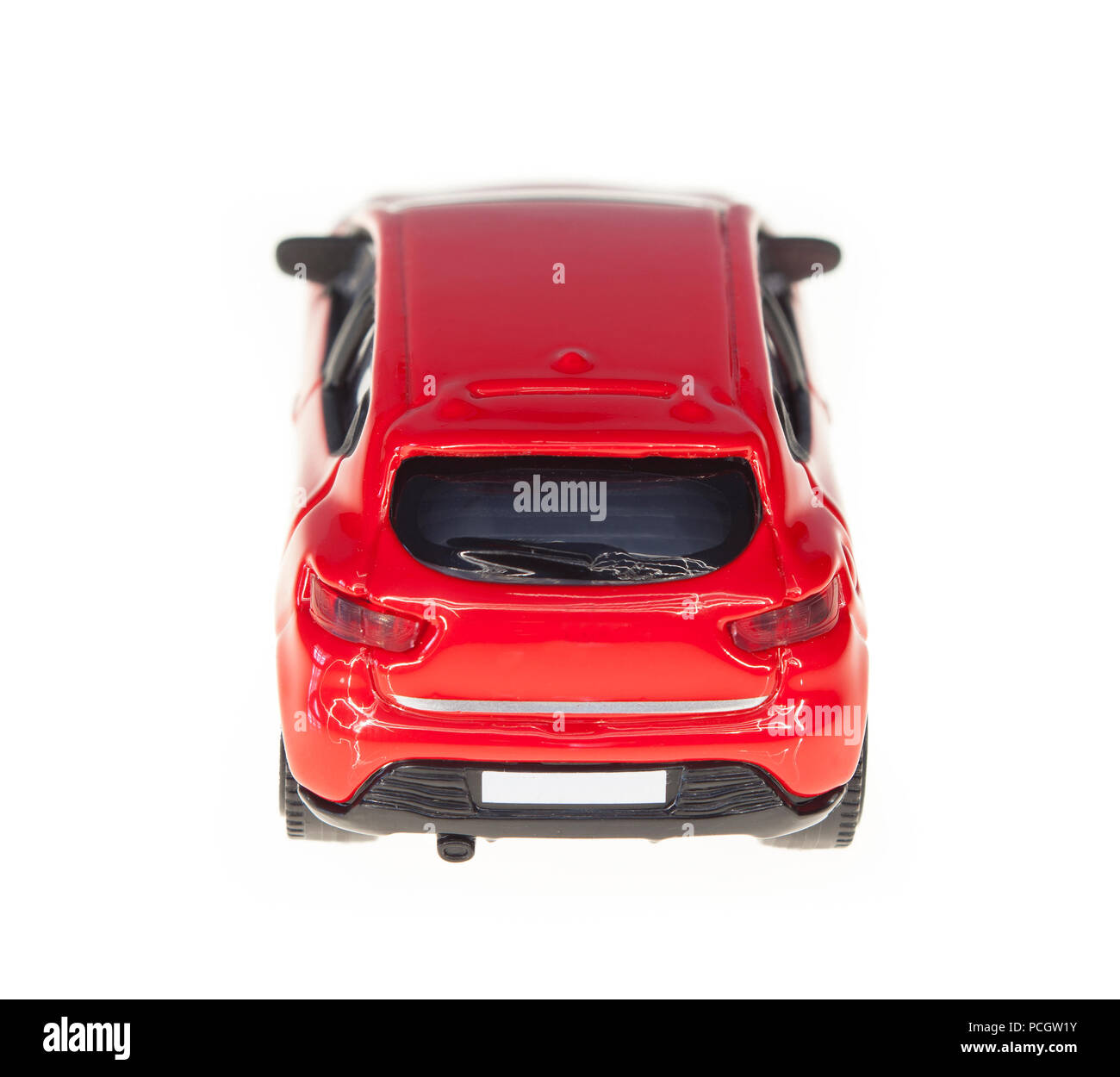 red and shiny toy car isolated Stock Photo - Alamy