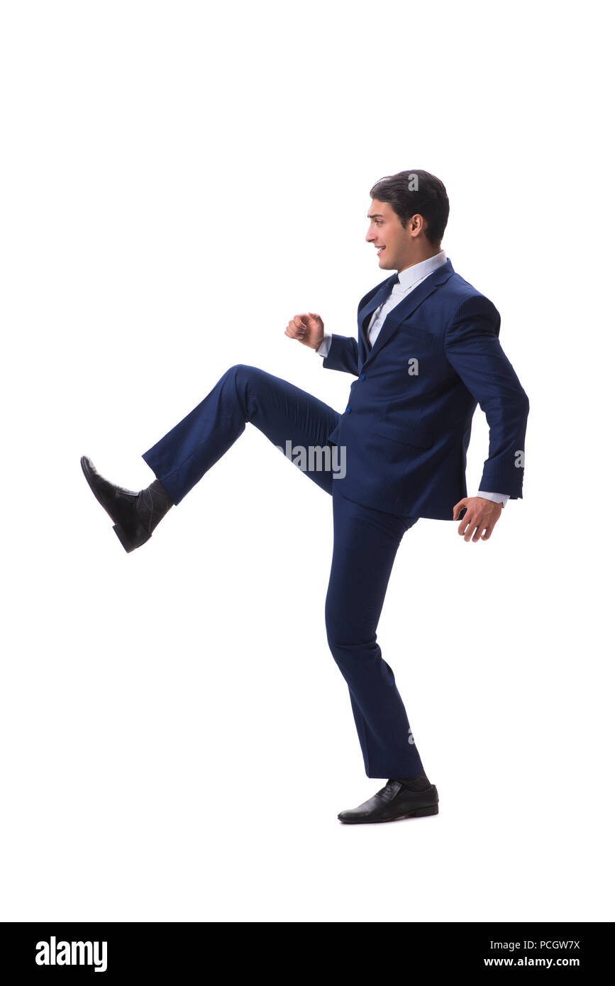 Young businessman isolated on white background Stock Photo - Alamy