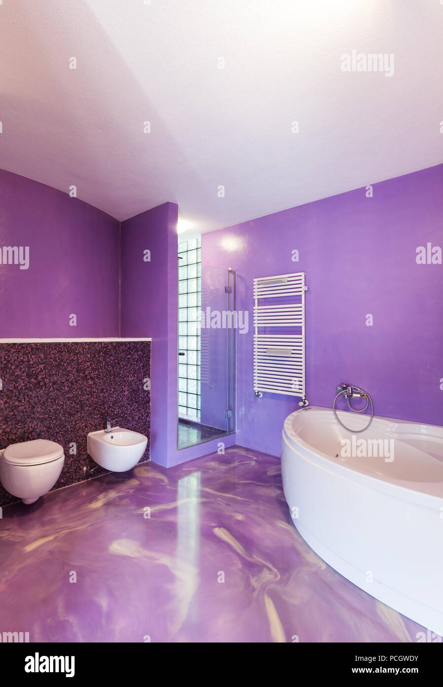 interior, new house, comfortable bathroom Stock Photo - Alamy