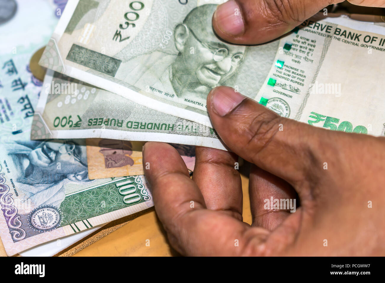 Selective Focus. Profit from business. Texture and background new 500 ...