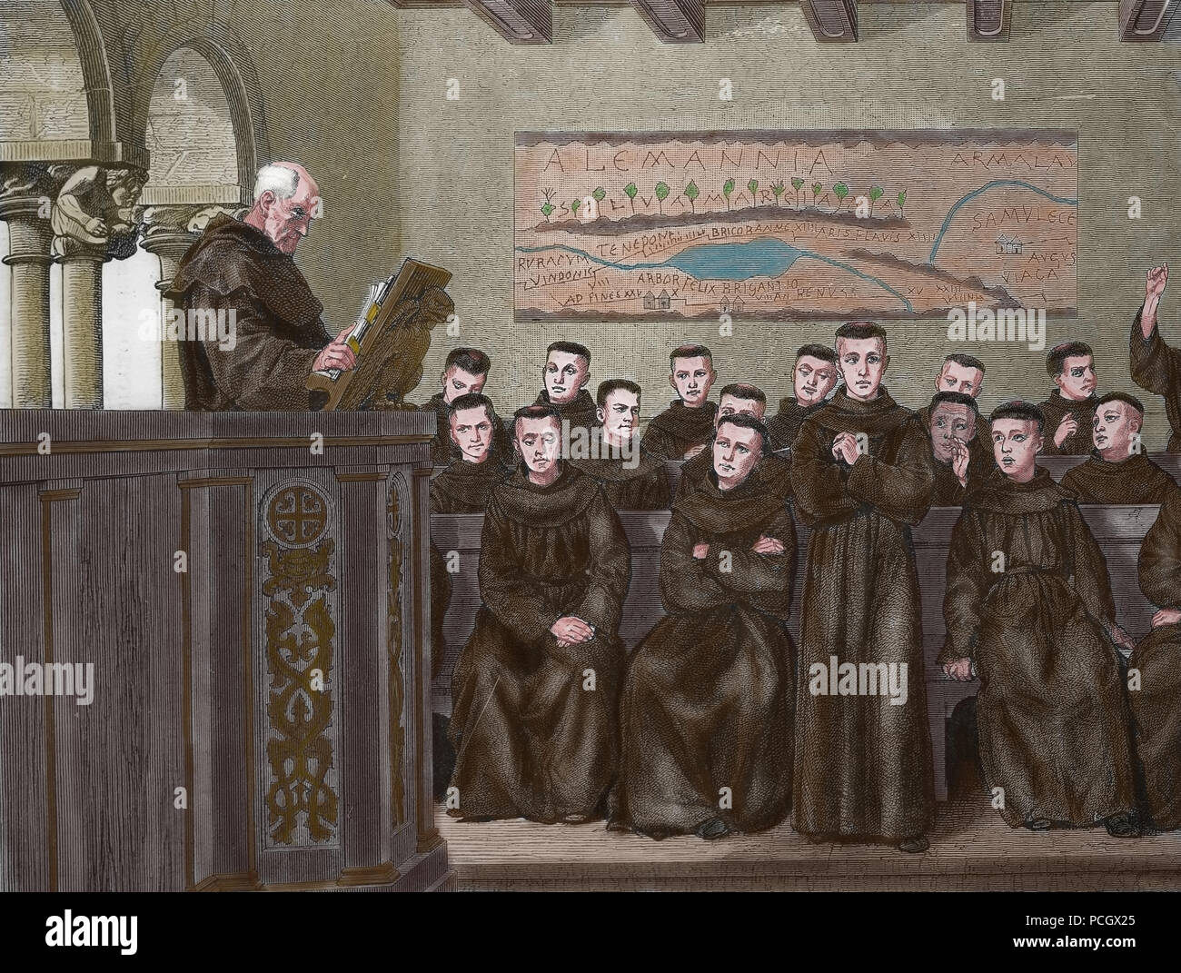 Carolingian age. Germany. Benedictine monastery. Convent school. Early ...