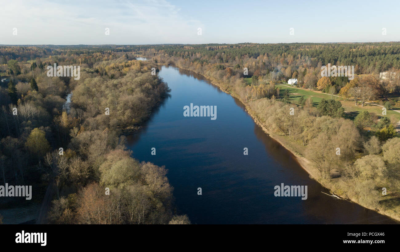 Parnu Estonia Baltic Sea Seaside Aerial drone top view Stock Photo - Alamy