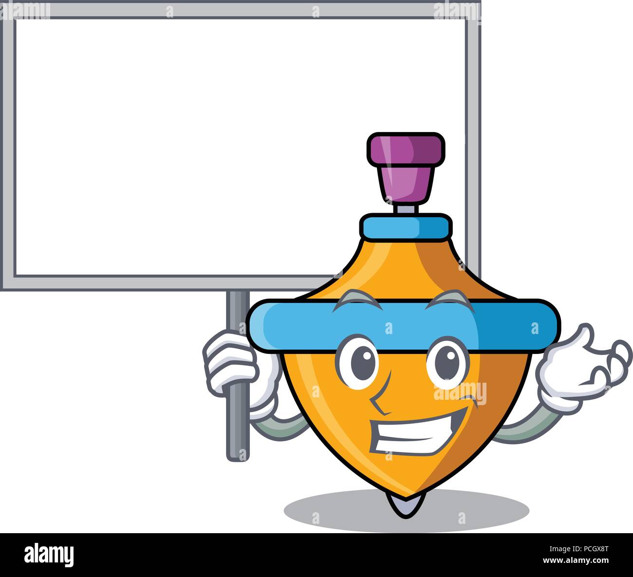Bring board spinning top character cartoon Stock Vector Image & Art - Alamy
