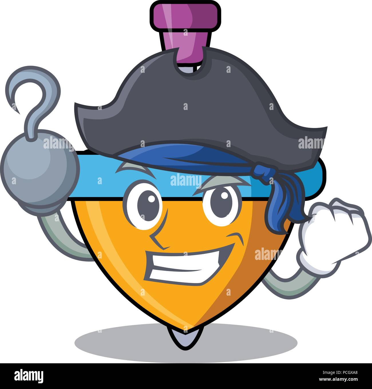 Pirate spinning top character cartoon Stock Vector Image & Art - Alamy