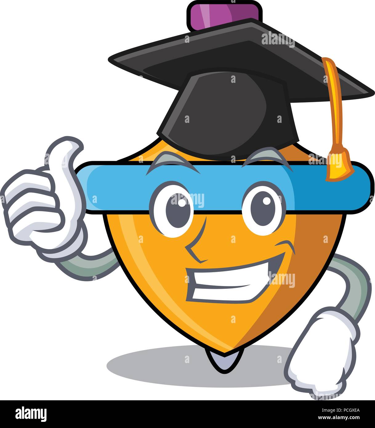 Graduation spinning top character cartoon Stock Vector Image & Art - Alamy