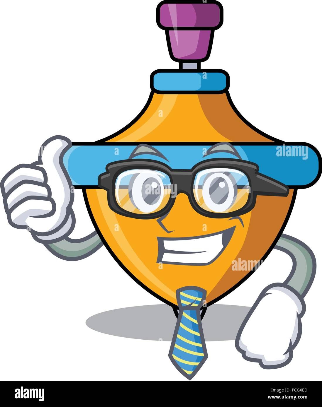 Businessman spinning top character cartoon Stock Vector Image & Art - Alamy