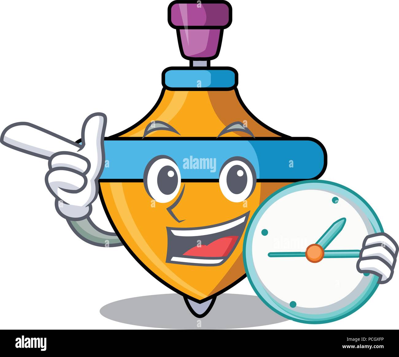 Spinning clock Stock Vector Images - Alamy