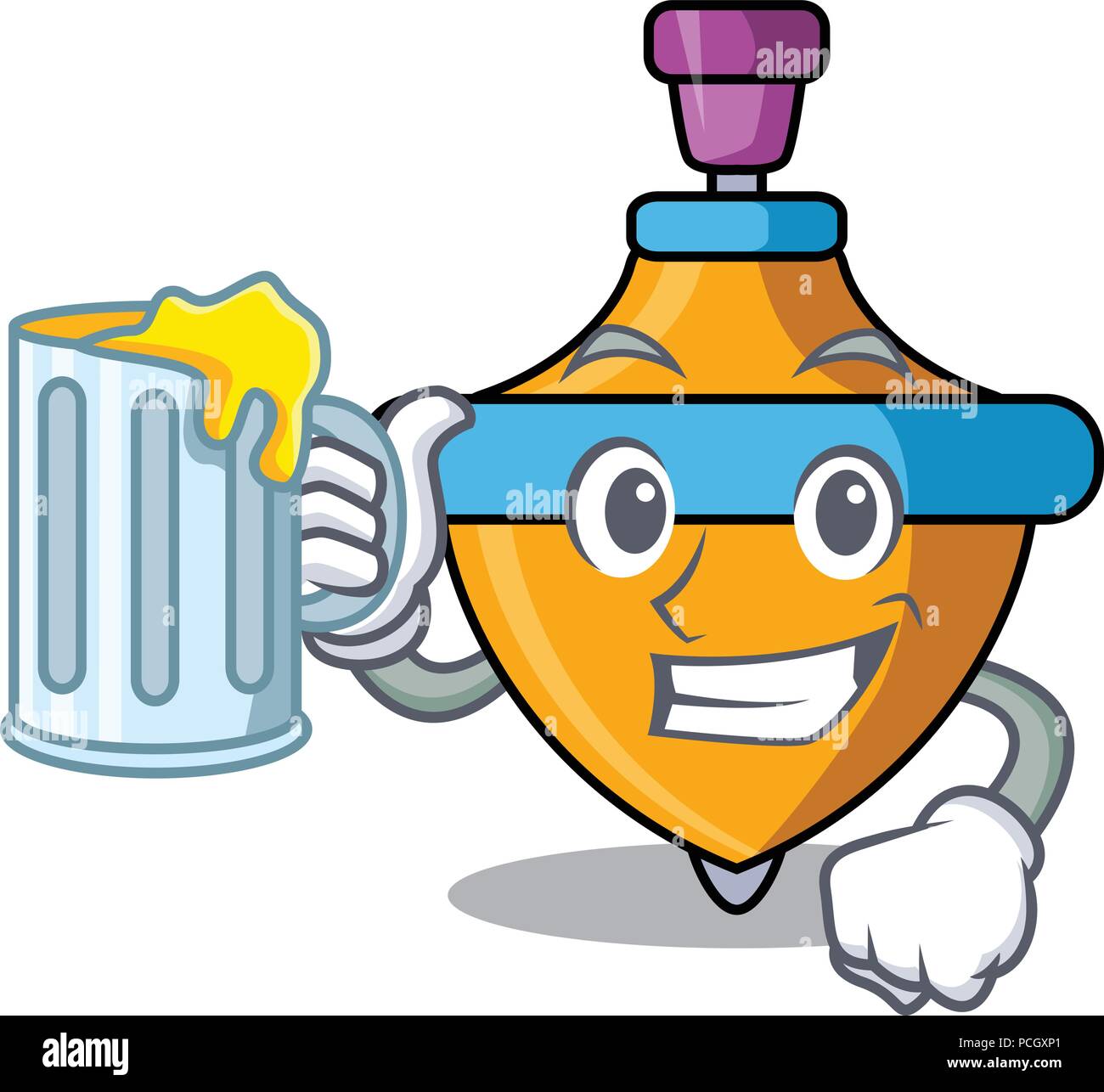 With juice spinning top mascot cartoon Stock Vector Image & Art - Alamy