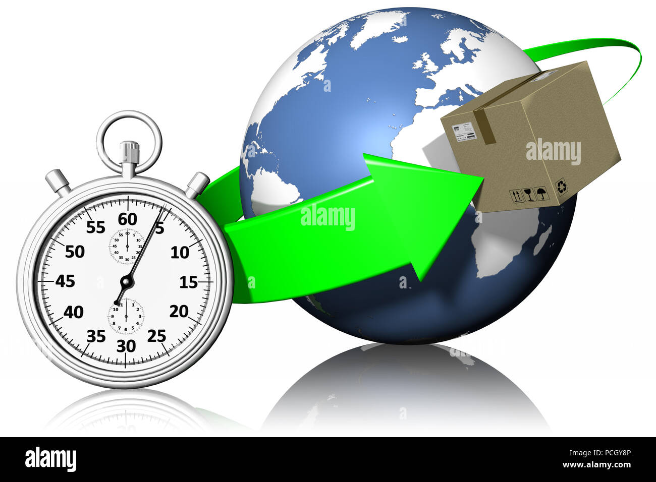 Pack, shipped packaging and delivered quickly Stock Photo - Alamy