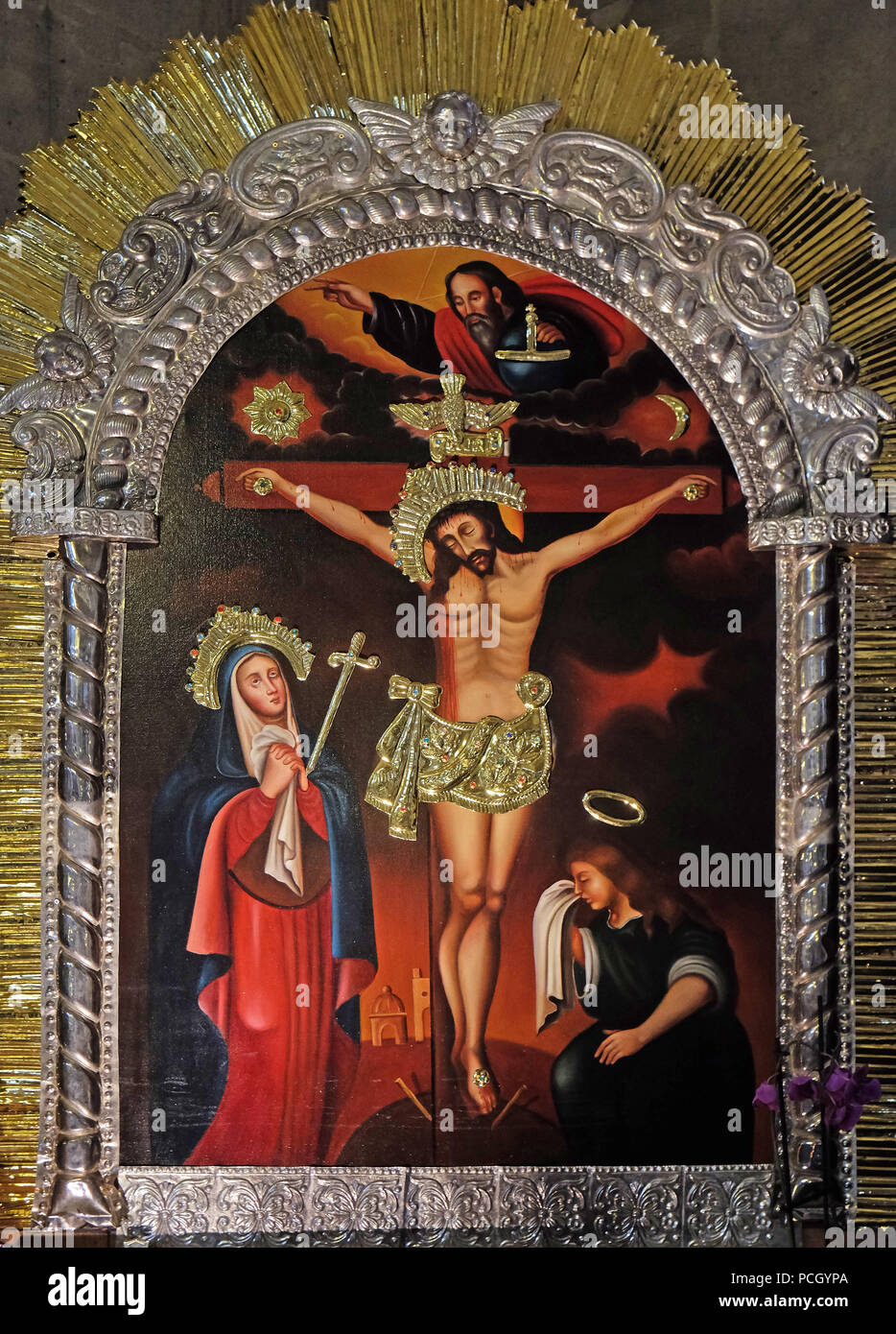 Altarpiece crucifixion of jesus hi-res stock photography and images - Alamy