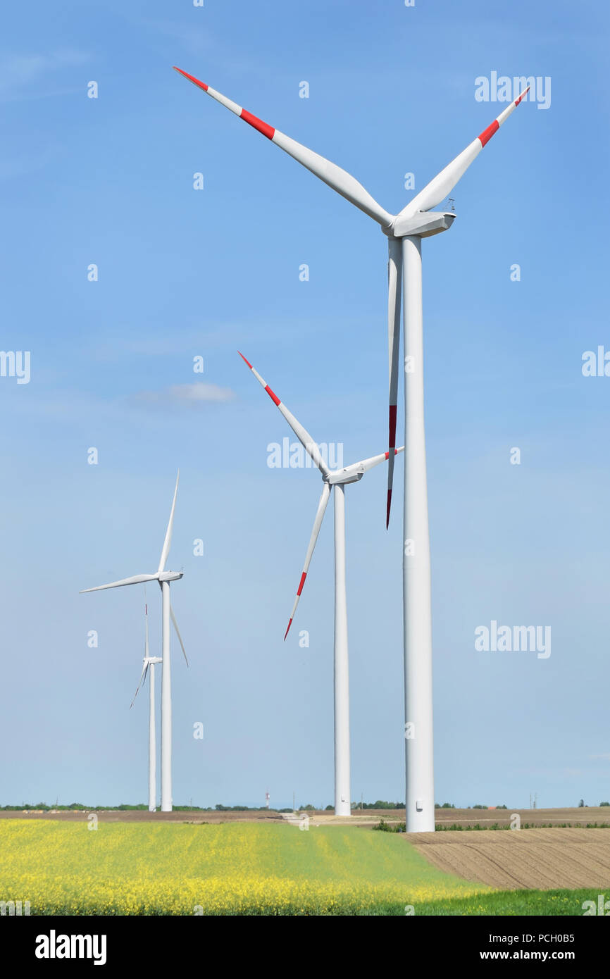 Wind farm in Alibunar, Serbia Stock Photo - Alamy