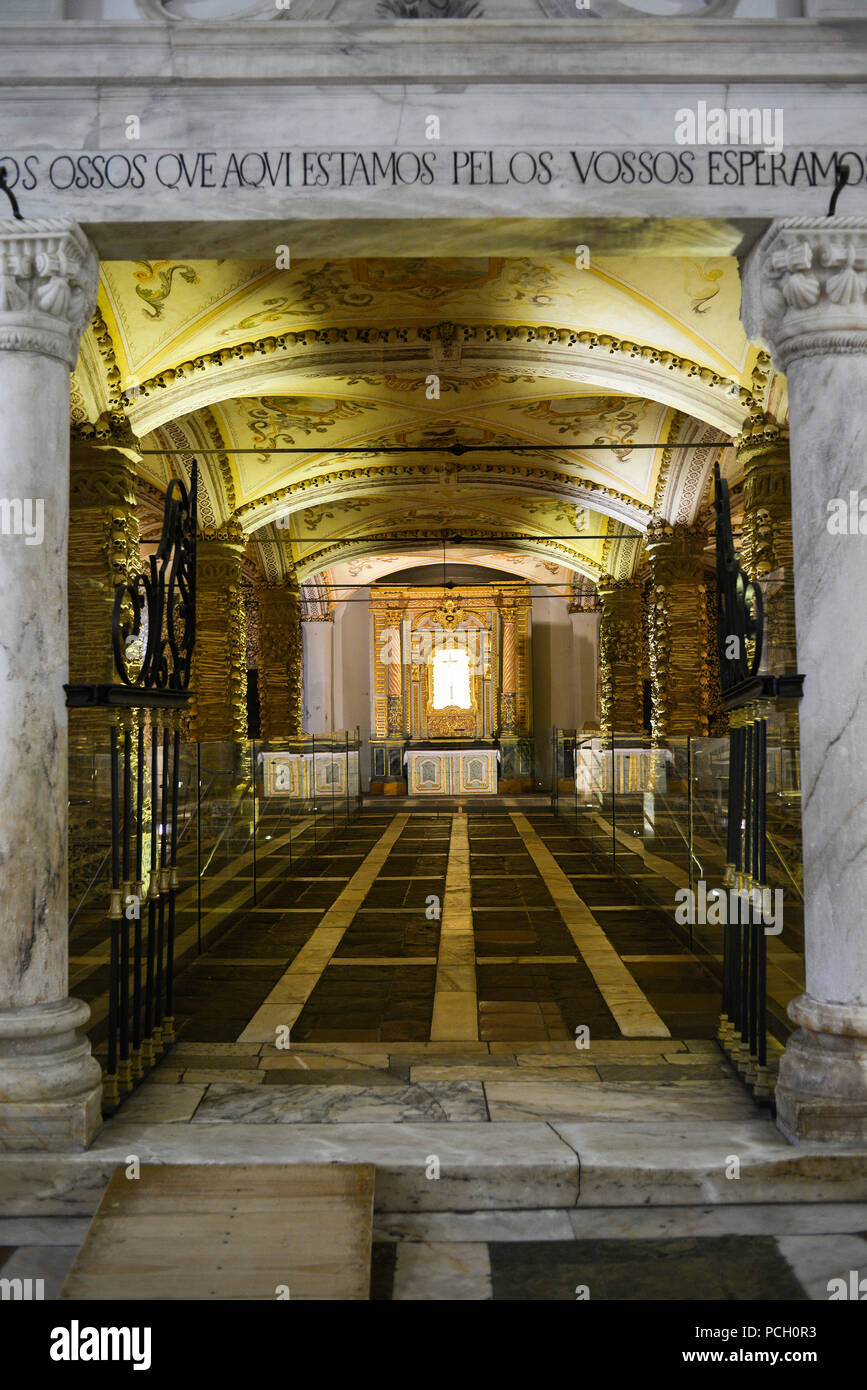 Portugal, evora: the Chapel of Bones, La Capela dos Ossos, builti in ...
