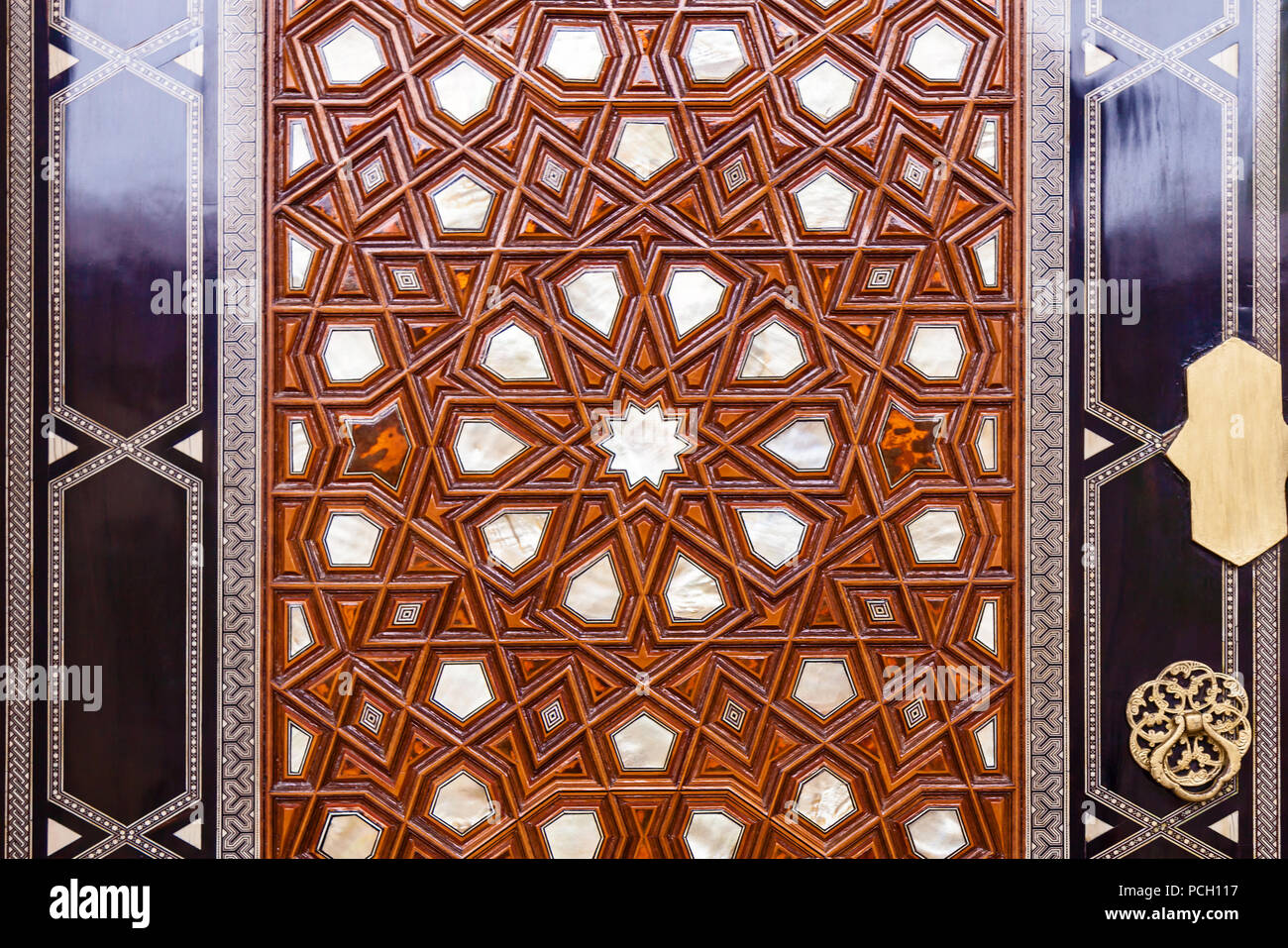Wooden door with thread. Hand-carved wood. Art of wood carving Stock ...