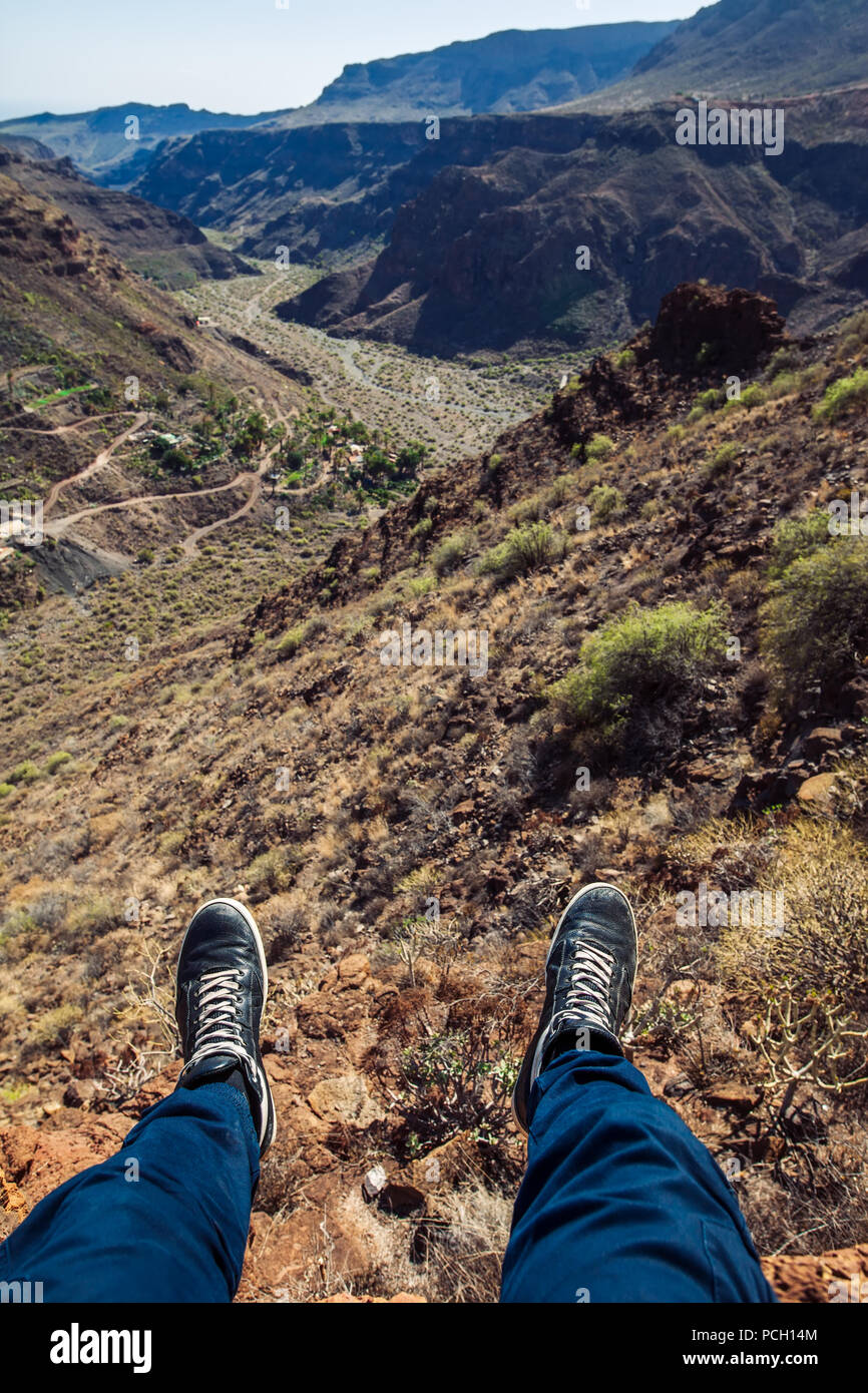 Climbing over ledge hi-res stock photography and images - Alamy