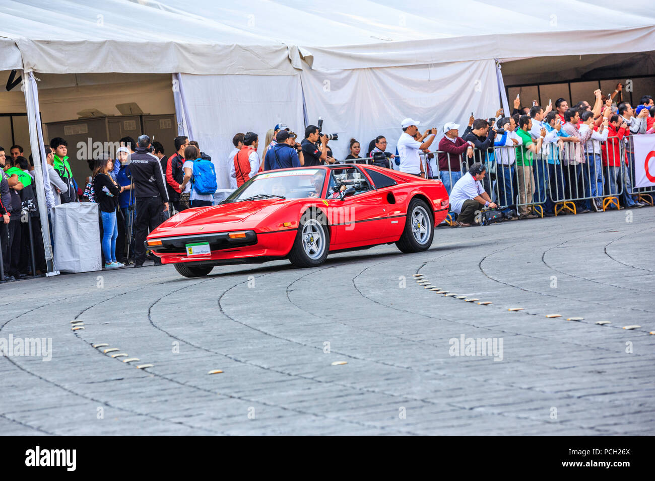 Mexico City, Mexico - July 08, 2015: Ferrari 308 GTB, part of the ...