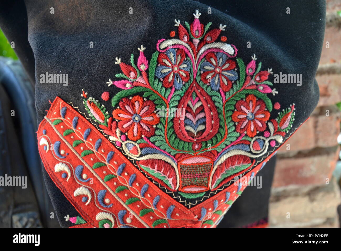 Vintage slovak embroidery Stock Photo - Alamy