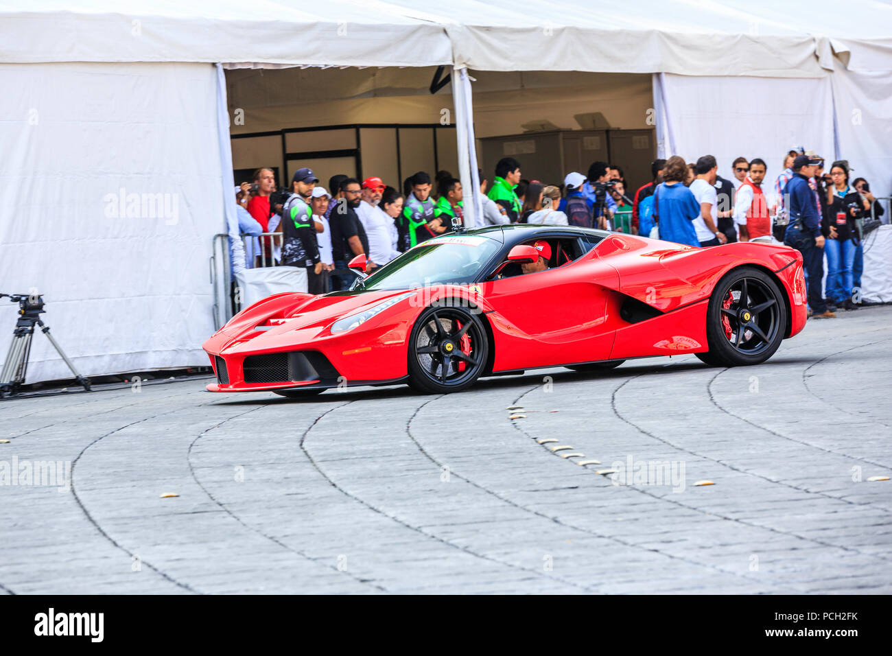 Mexico City, Mexico - July 08, 2015: Ferrari La Ferrari, part of the ...