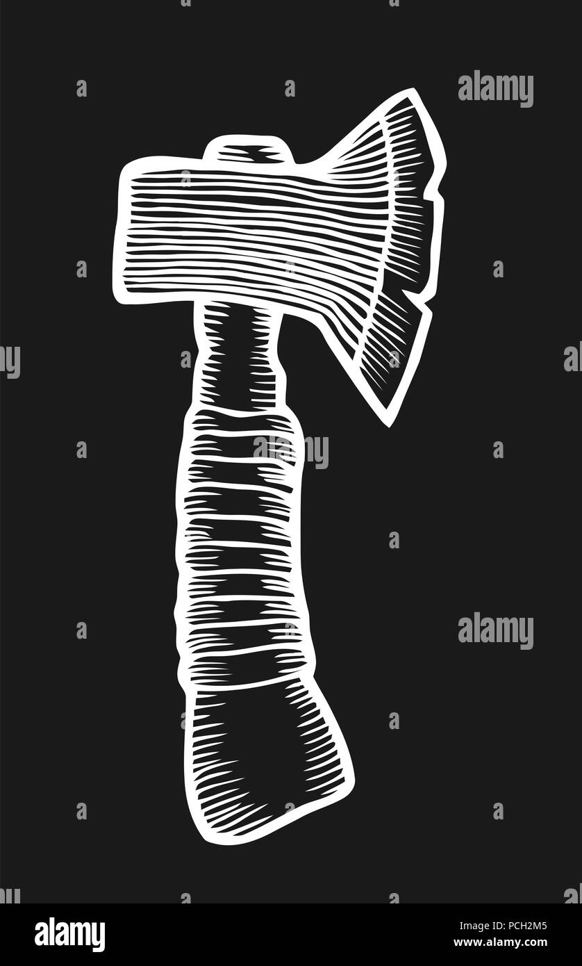 Hand Drawn Axe Sketch Stock Vector Image & Art - Alamy