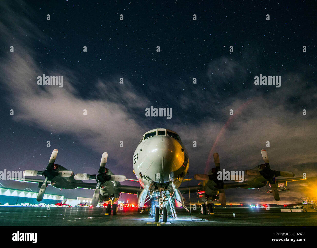 OAK HARBOR, Wash. (Jan. 30, 2017) A P-3C Orion patrol aircraft assigned ...