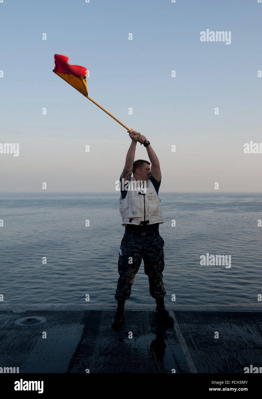 ARABIAN SEA (Nov. 15, 2012) Quartermaster Seaman Shannon Kessler ...