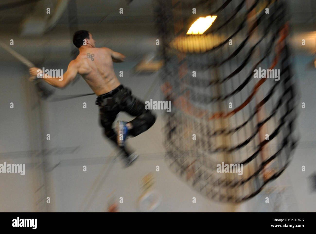 Navy seal candidate swings hi-res stock photography and images - Alamy