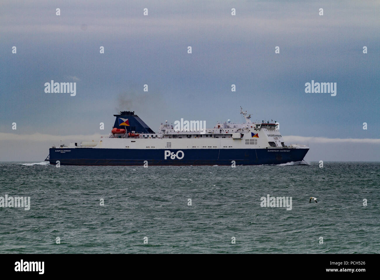 P.O ferry in Irish sea near Lock Ryan on way to Cairnryan Ferry Port ...
