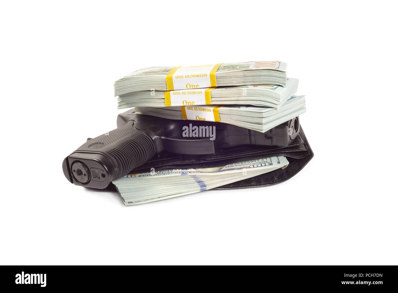 Real Stacks Of Money And Guns