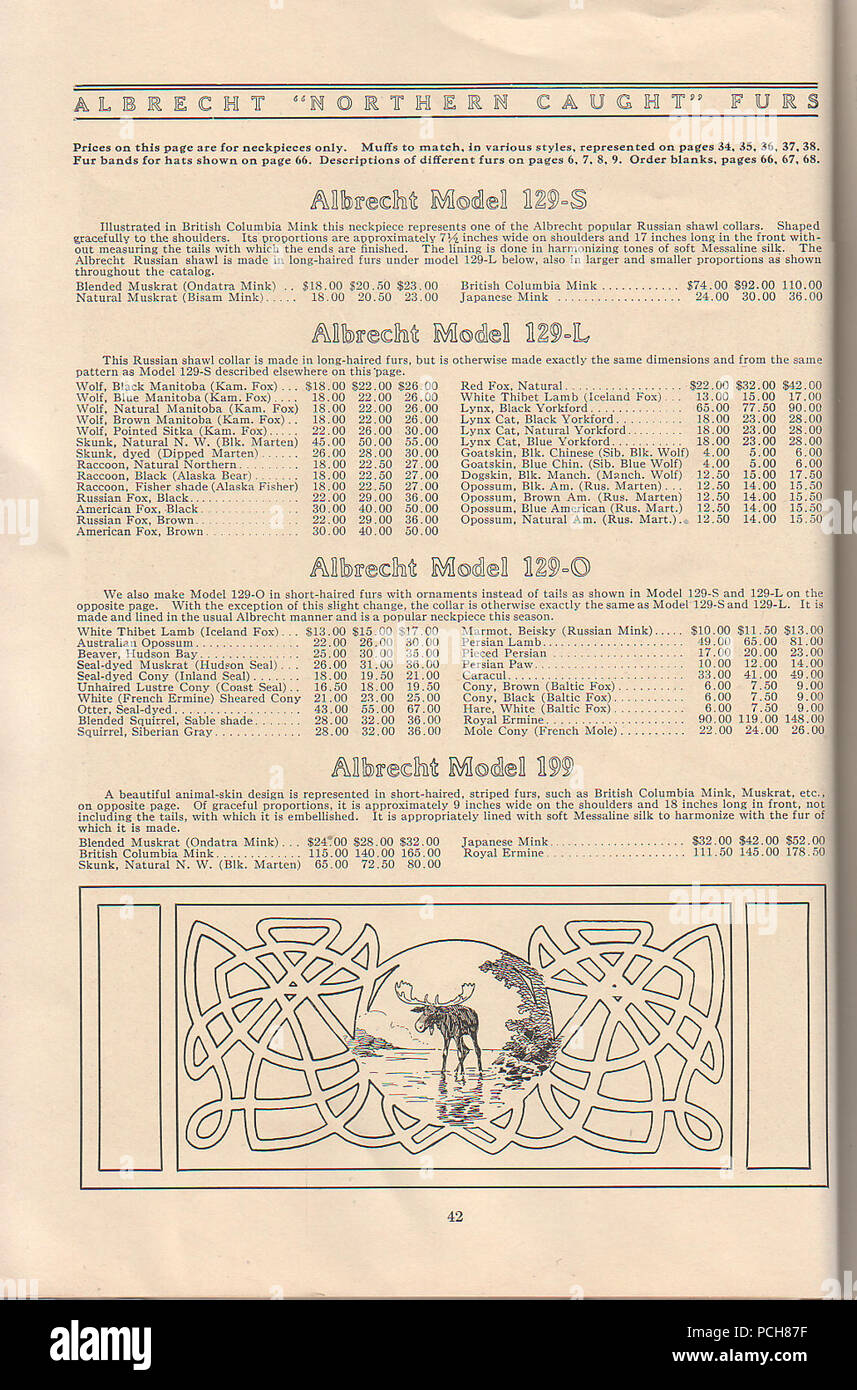 Albrecht's Fur Facts & Fashion 1912-13, Saint Paul, Minnesota -43 Stock ...