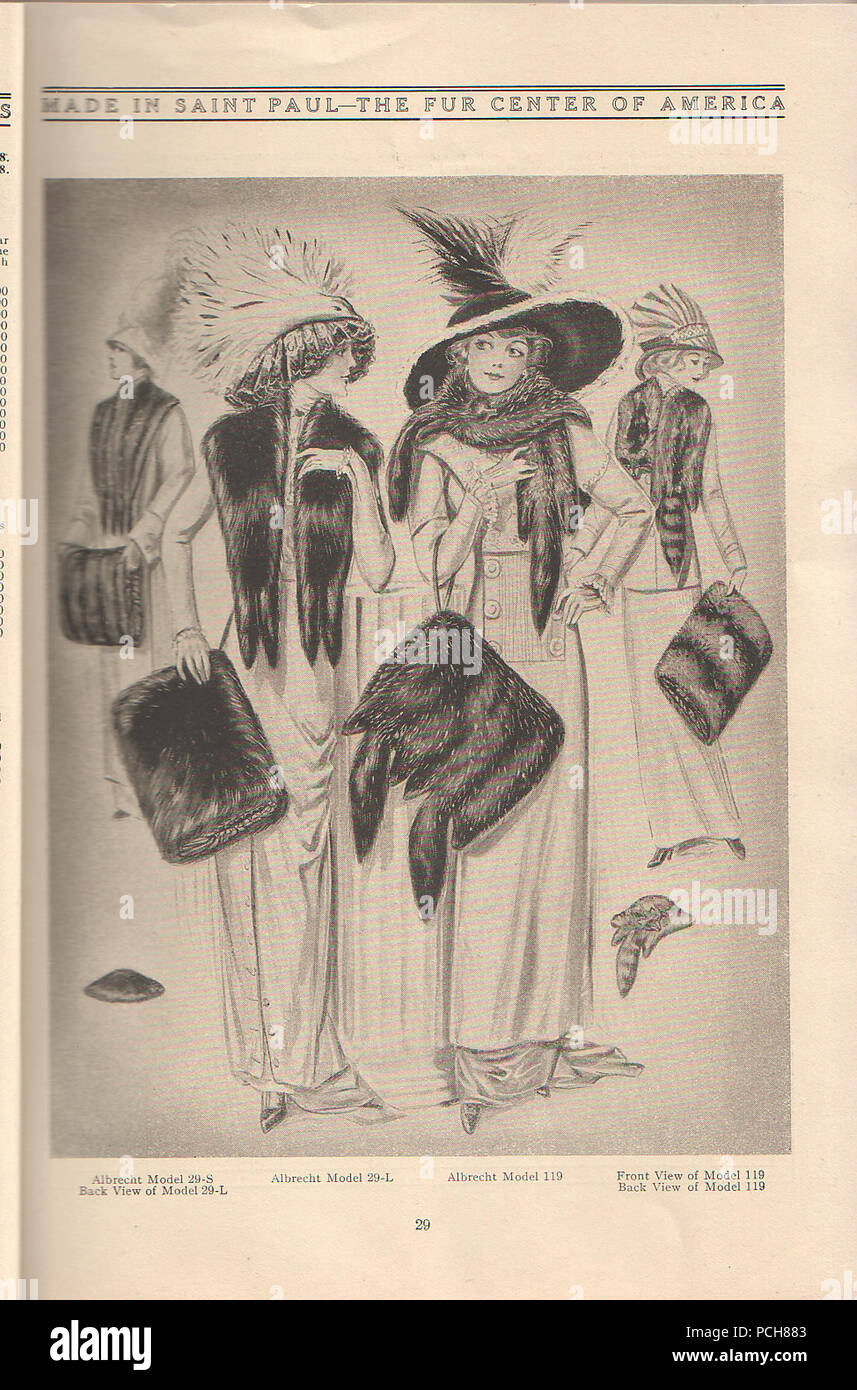 Albrecht's Fur Facts & Fashion 1912-13, Saint Paul, Minnesota -30 Stock ...