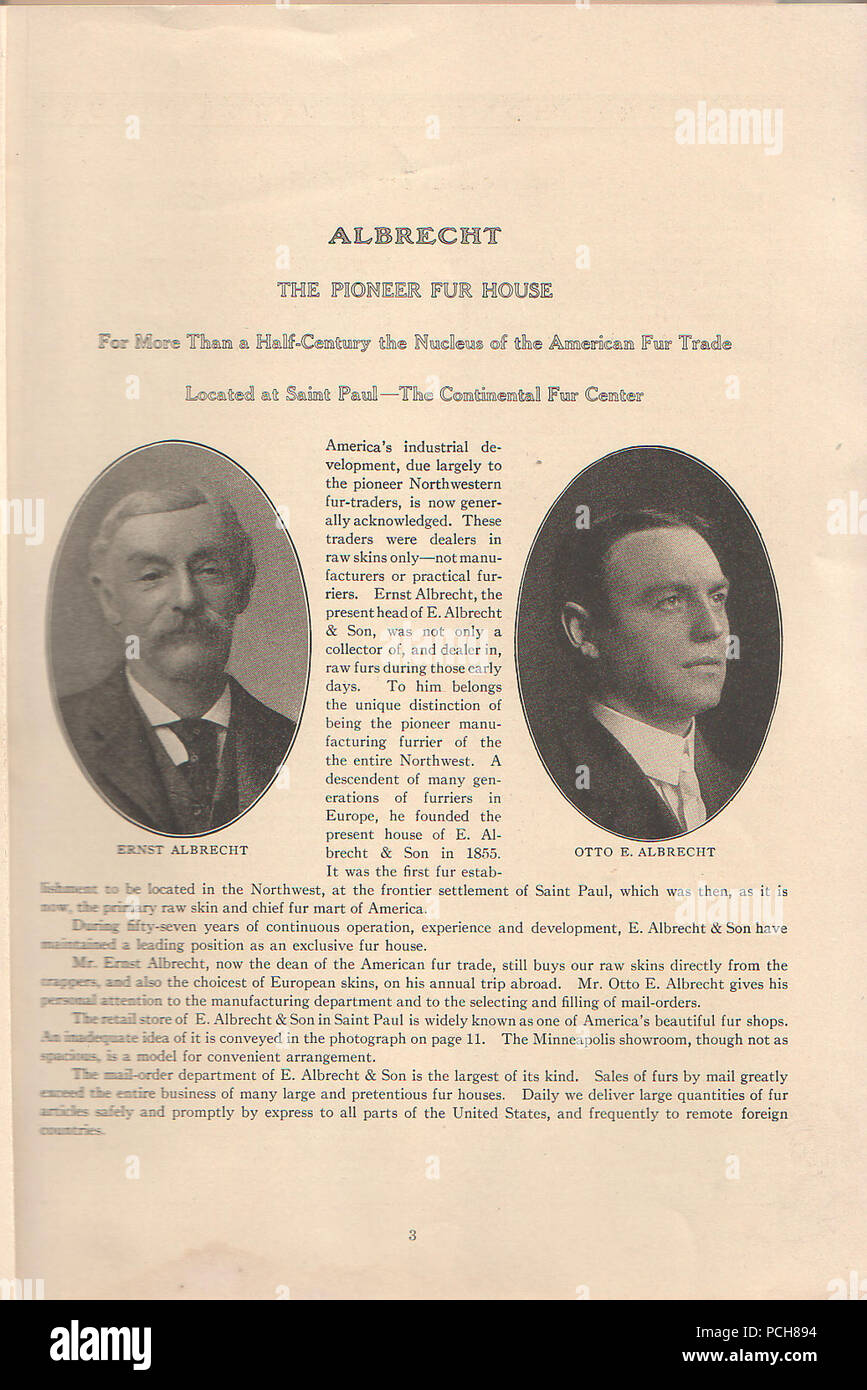 Albrecht's Fur Facts & Fashion 1912-13, Saint Paul, Minnesota -04 Stock ...