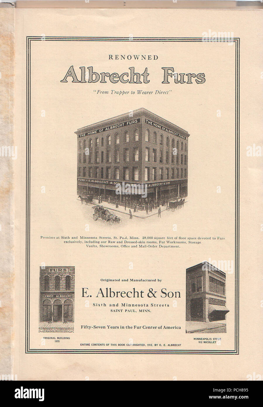 Albrecht's Fur Facts & Fashion 1912-13, Saint Paul, Minnesota -02 Stock ...