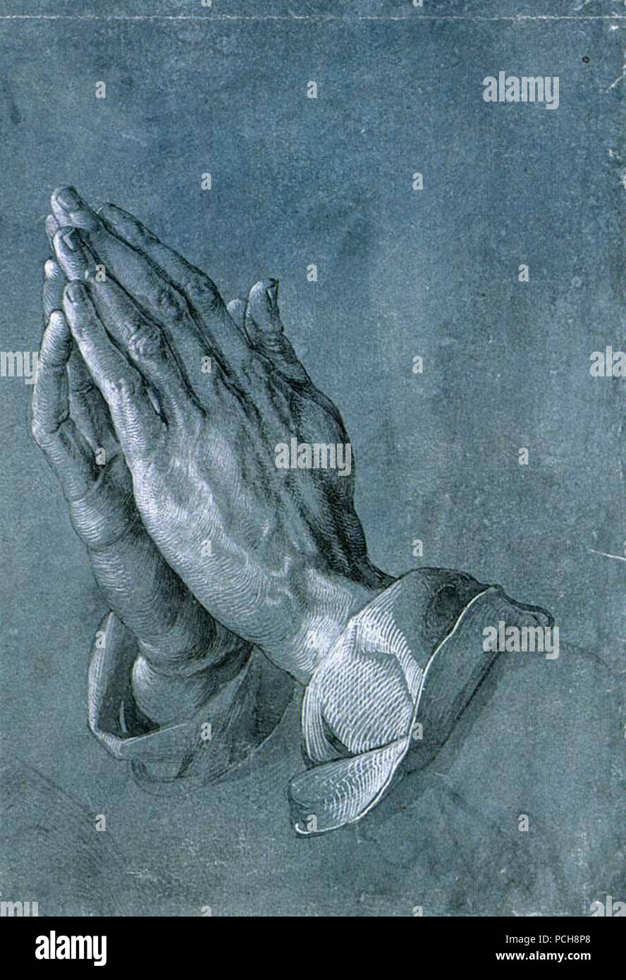 Albrecht Dürer - Study of an Apostle's Hands (Praying Hands Stock Photo ...