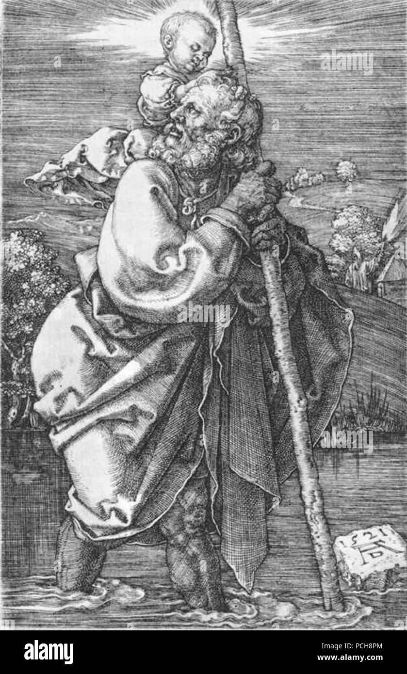 Albrecht Dürer - St Christopher Facing to the Left Stock Photo - Alamy