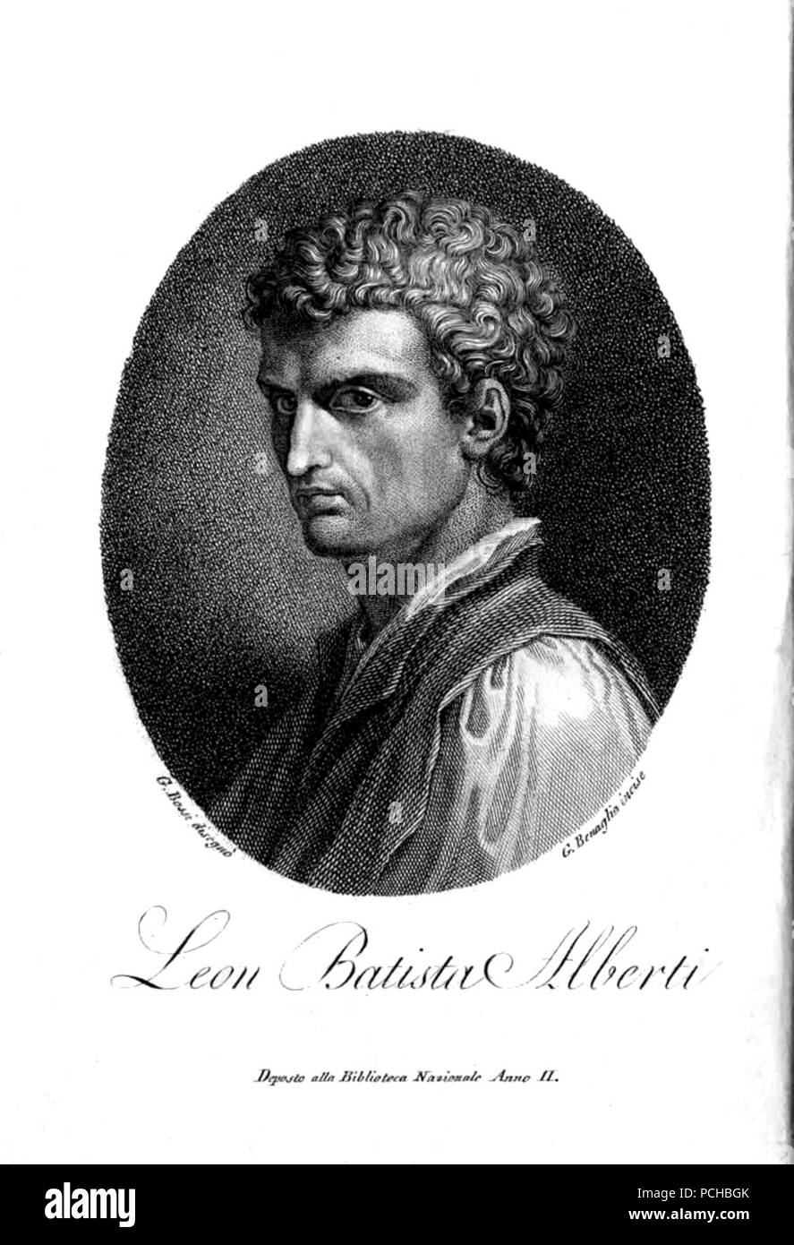 Alberti - Della pittura e della statua, 1804 (page 1 crop Stock Photo ...