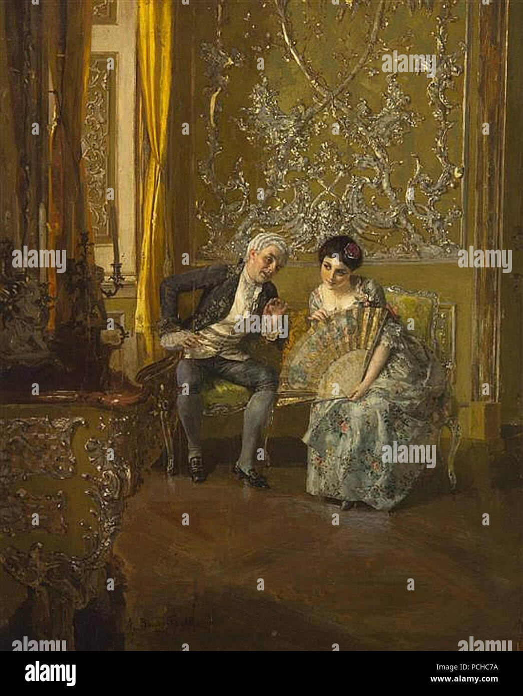 Albert Raudnitz – Discreet Conversation Stock Photo - Alamy