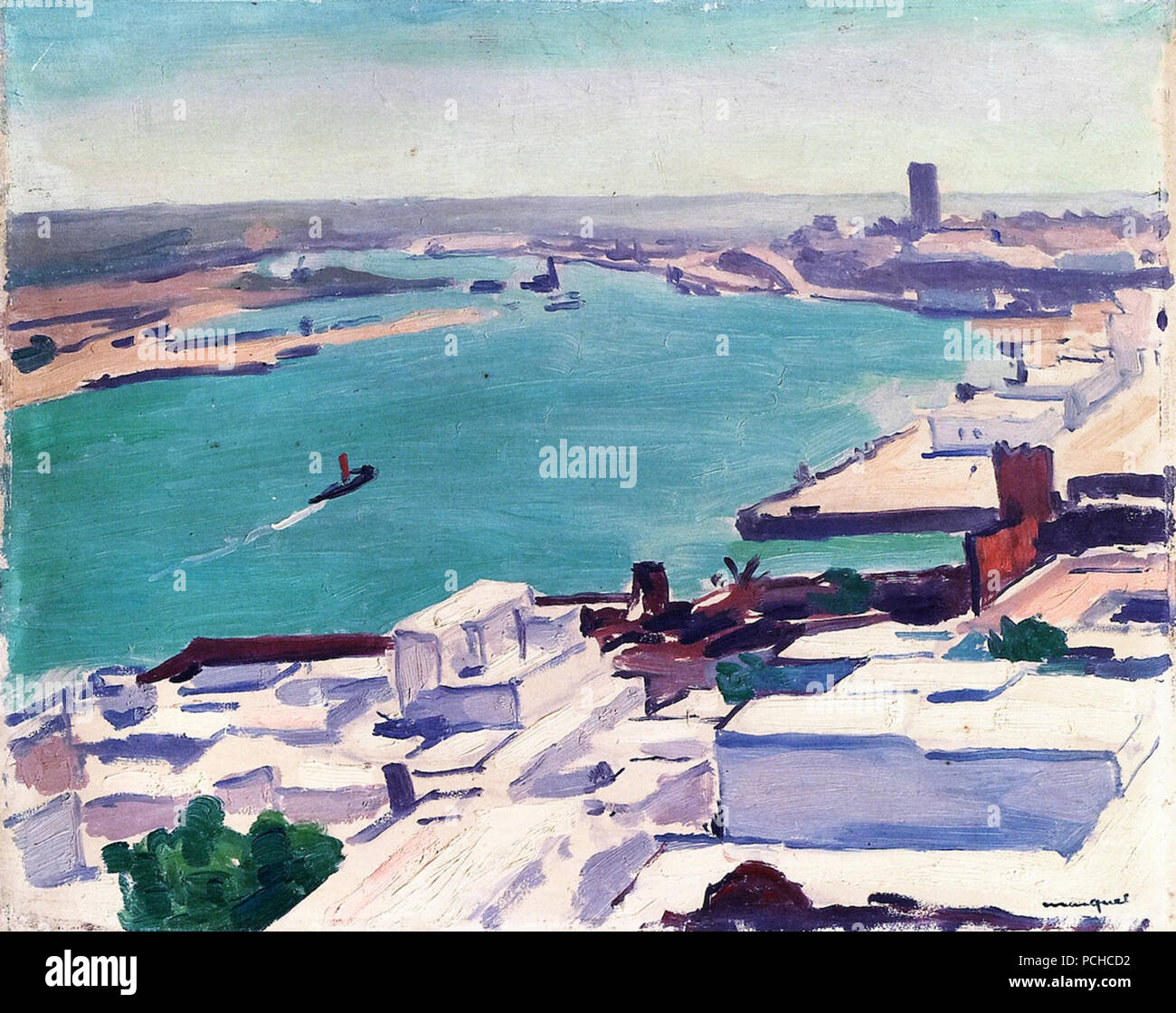 Albert Marquet, 1935 - The Bou Regreg River, View from the Casbah Stock ...