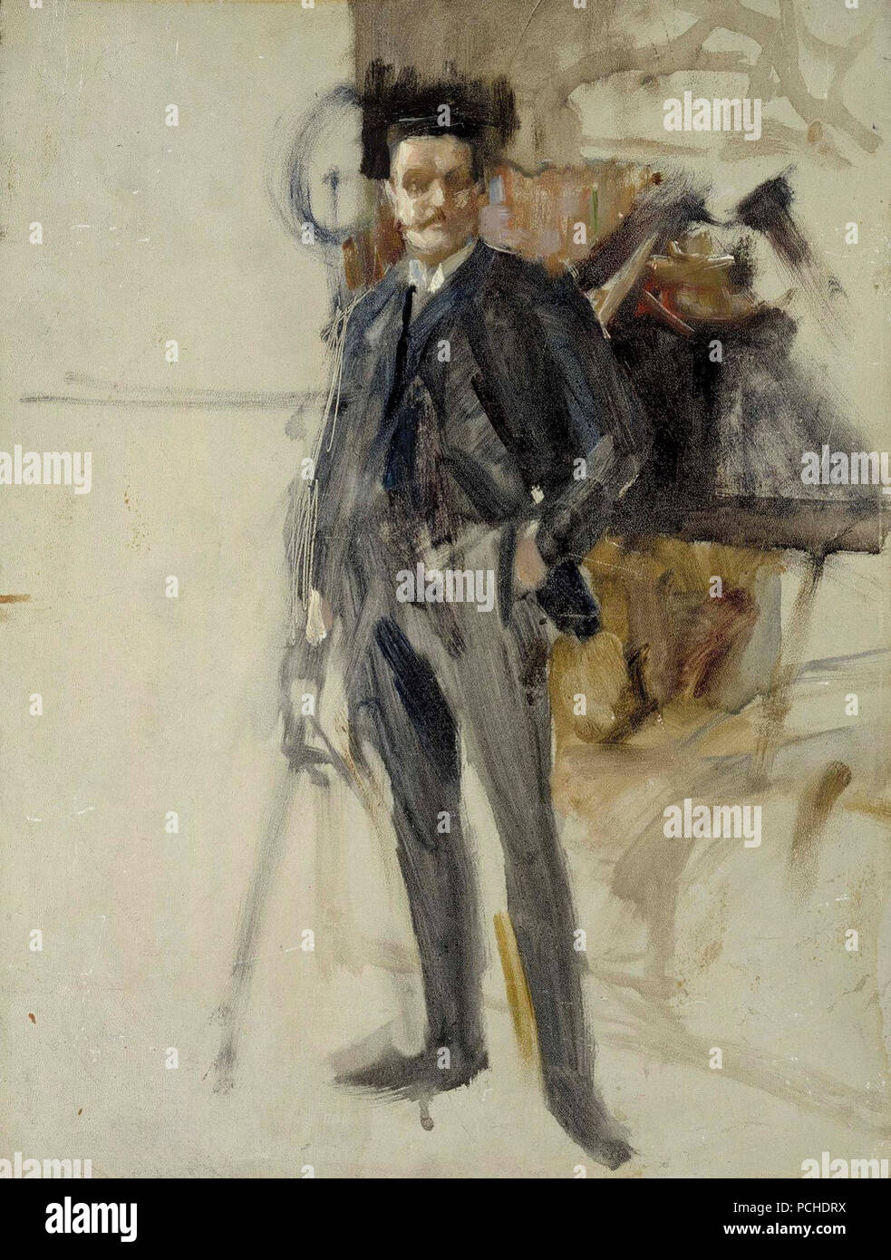 Albert Edelfelt - Self-Portrait, Sketch - A III 2003 Stock Photo - Alamy