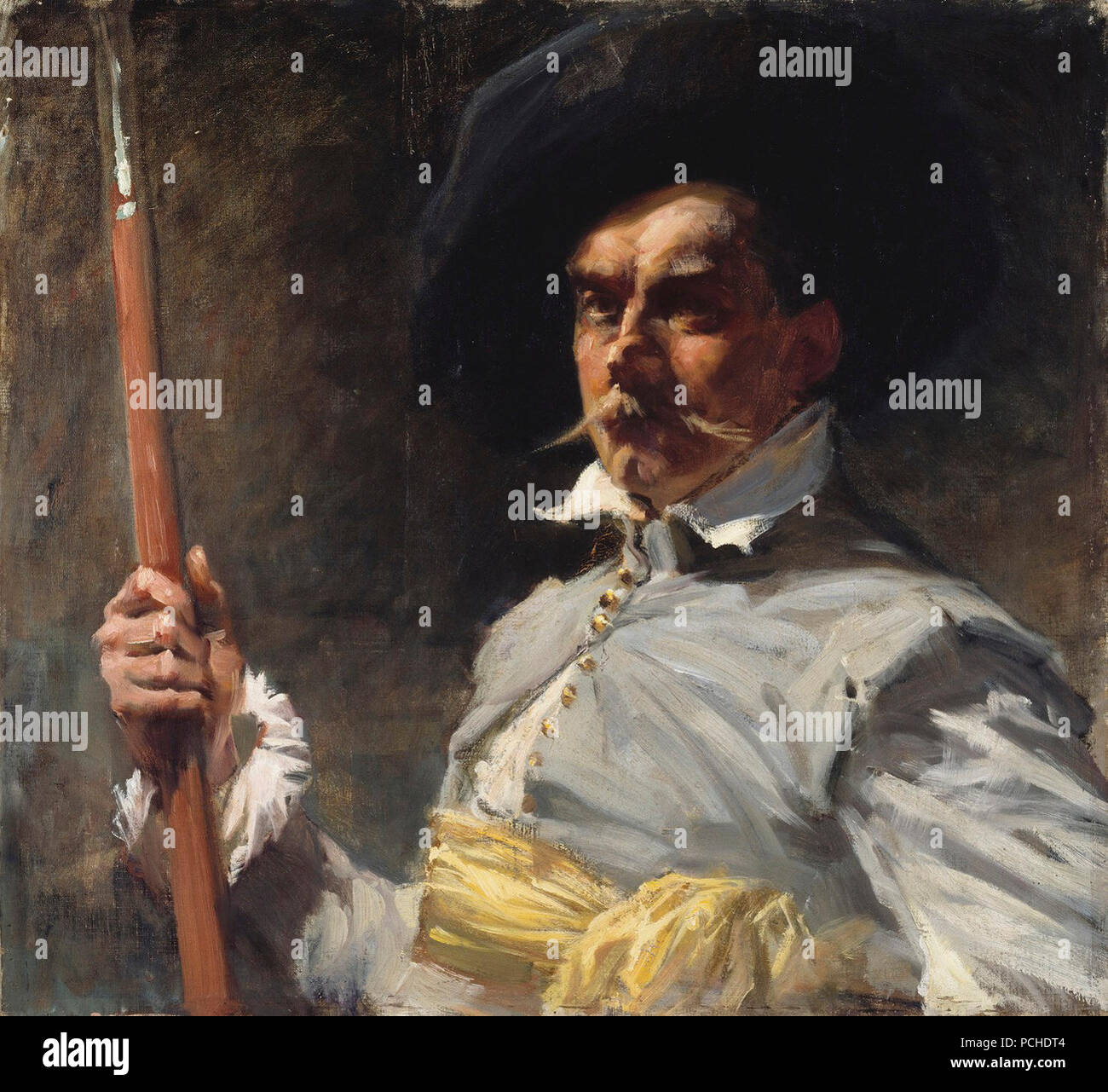 Albert Edelfelt - Self-Portrait in 17th Century Costume , Self-Portrait ...