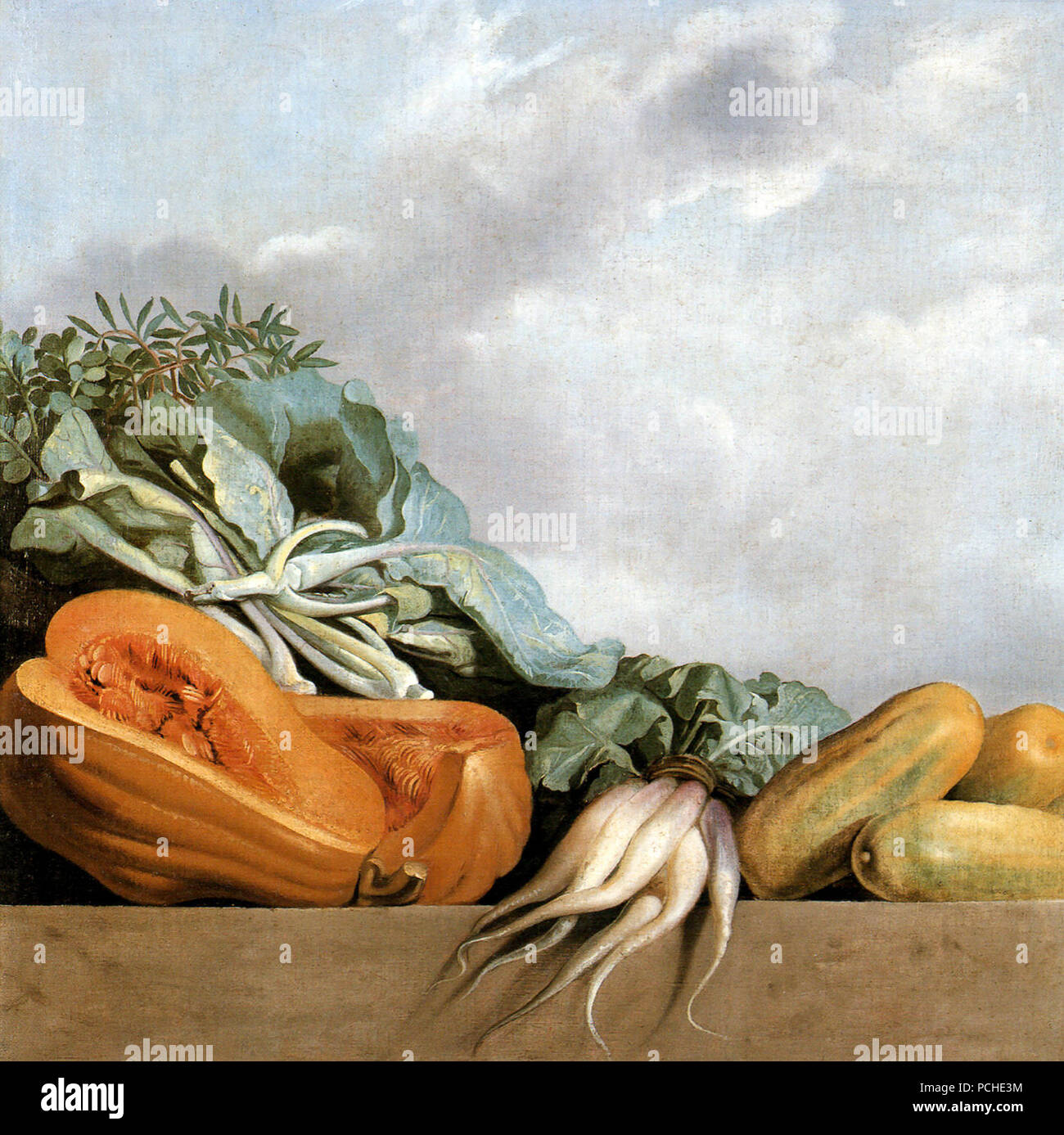 Albert Eckhout - Melão, repolho e outros vegetais Stock Photo - Alamy