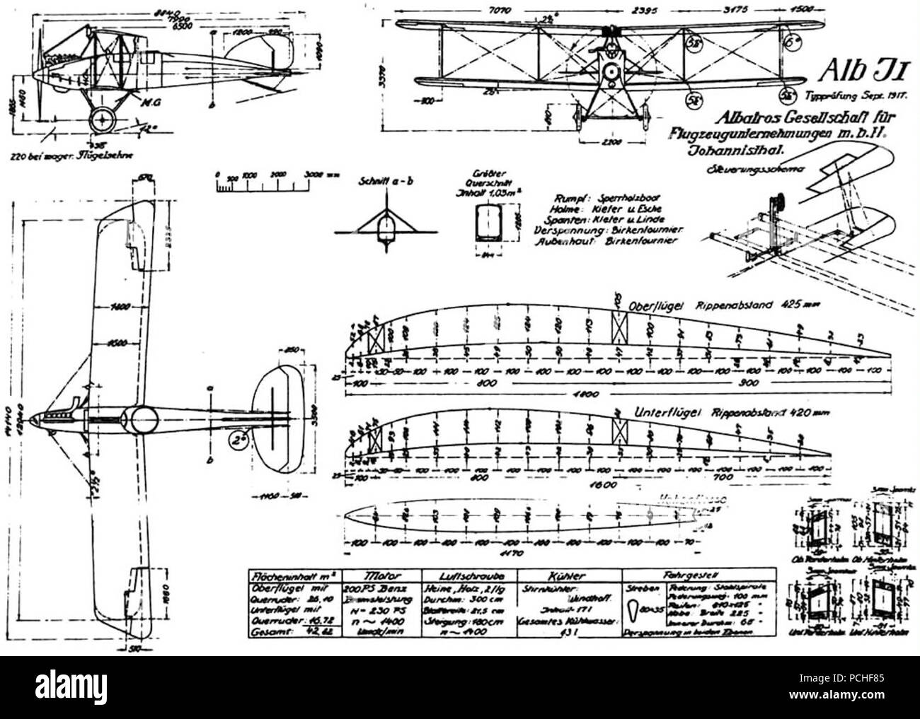 Albatros J.I dwg Stock Photo - Alamy
