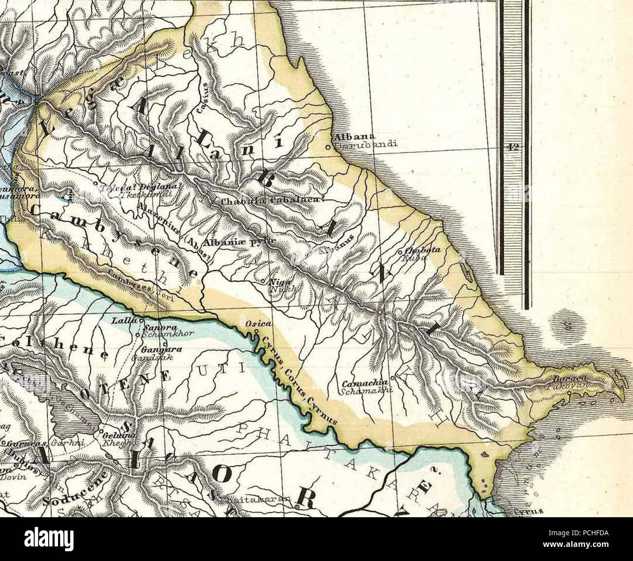 Albania 1965 Spruner Map of the Caucasus and Iraq in Antiquity ...