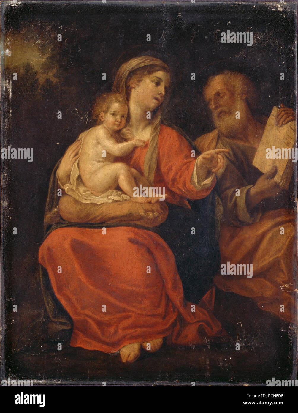 Albani, Francesco - Holy Family Stock Photo - Alamy