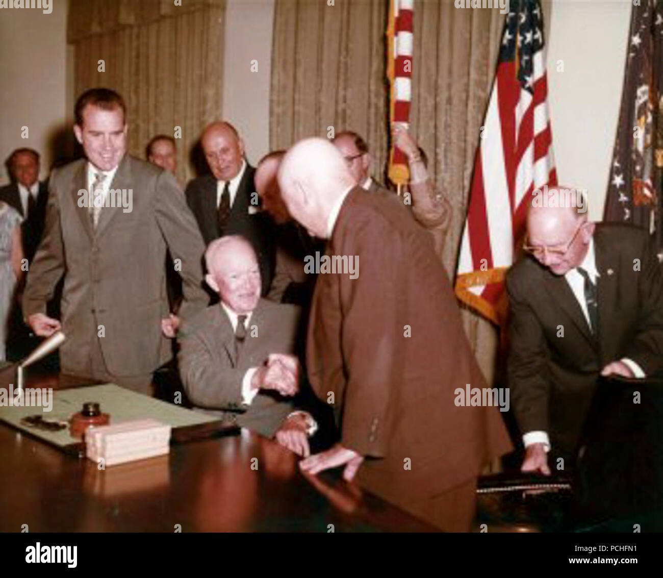 Alaska Statehood signing Stock Photo - Alamy