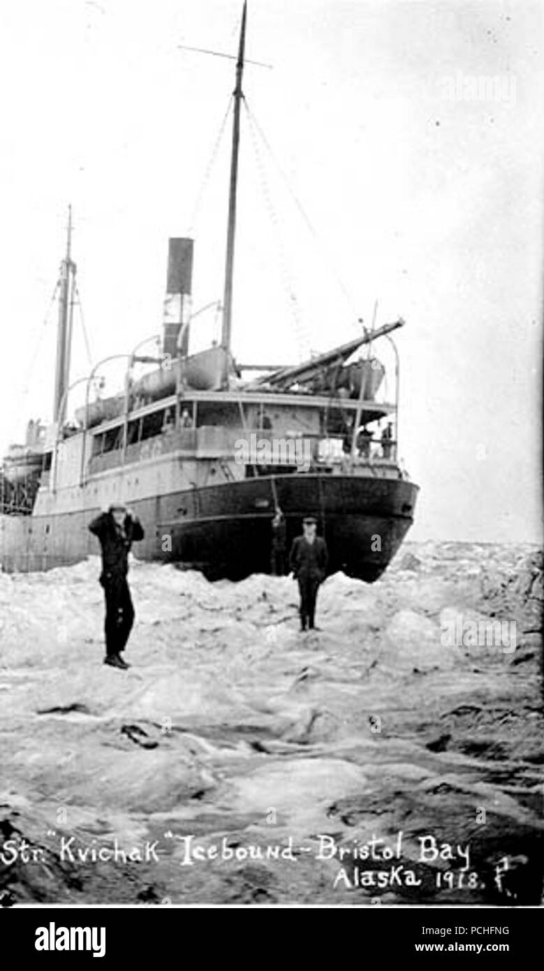 Alaska Packers Association steamship KVICHAK caught in the ice Bristol ...