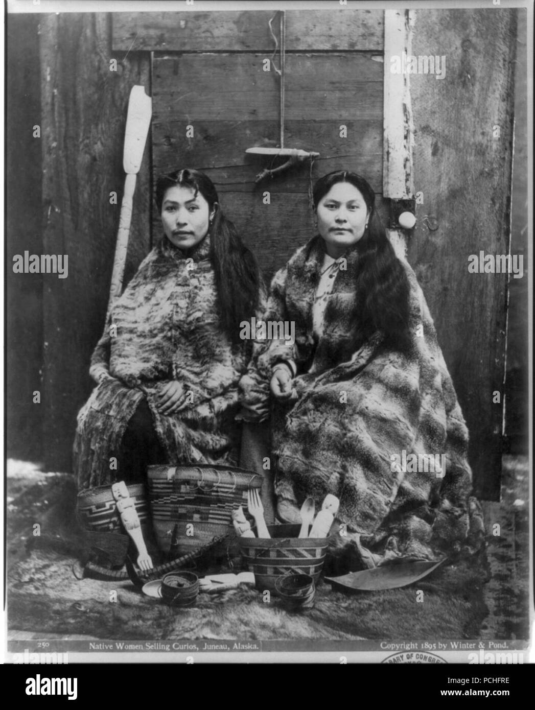 Alaska - Juneau - native women seling curios Stock Photo - Alamy