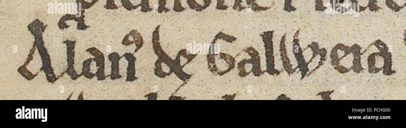 Alan fitz Roland (British Library MS Cotton Faustina B IX folio 42v ...