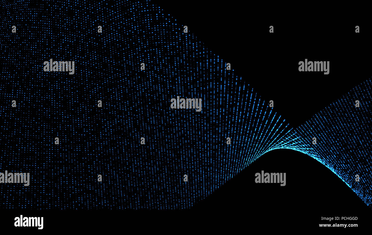 3d rendering of blue mesh with nice curve Stock Photo - Alamy
